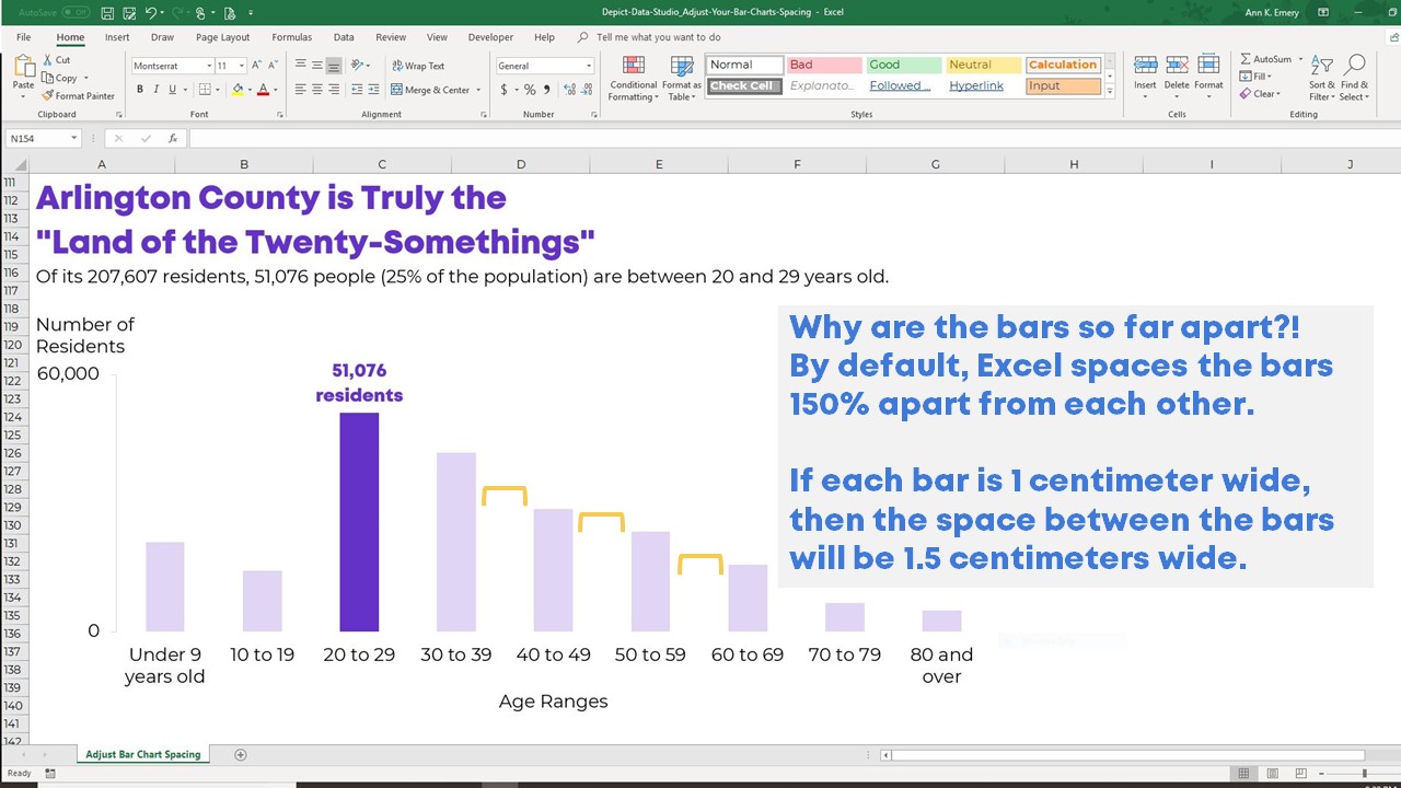 How To Adjust Your Bar Chart s Spacing In Microsoft Excel Depict Data 